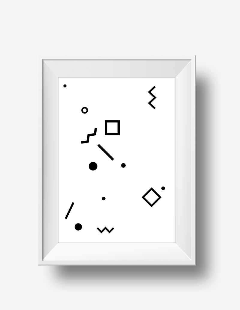 B&W Shapes – Tortuga